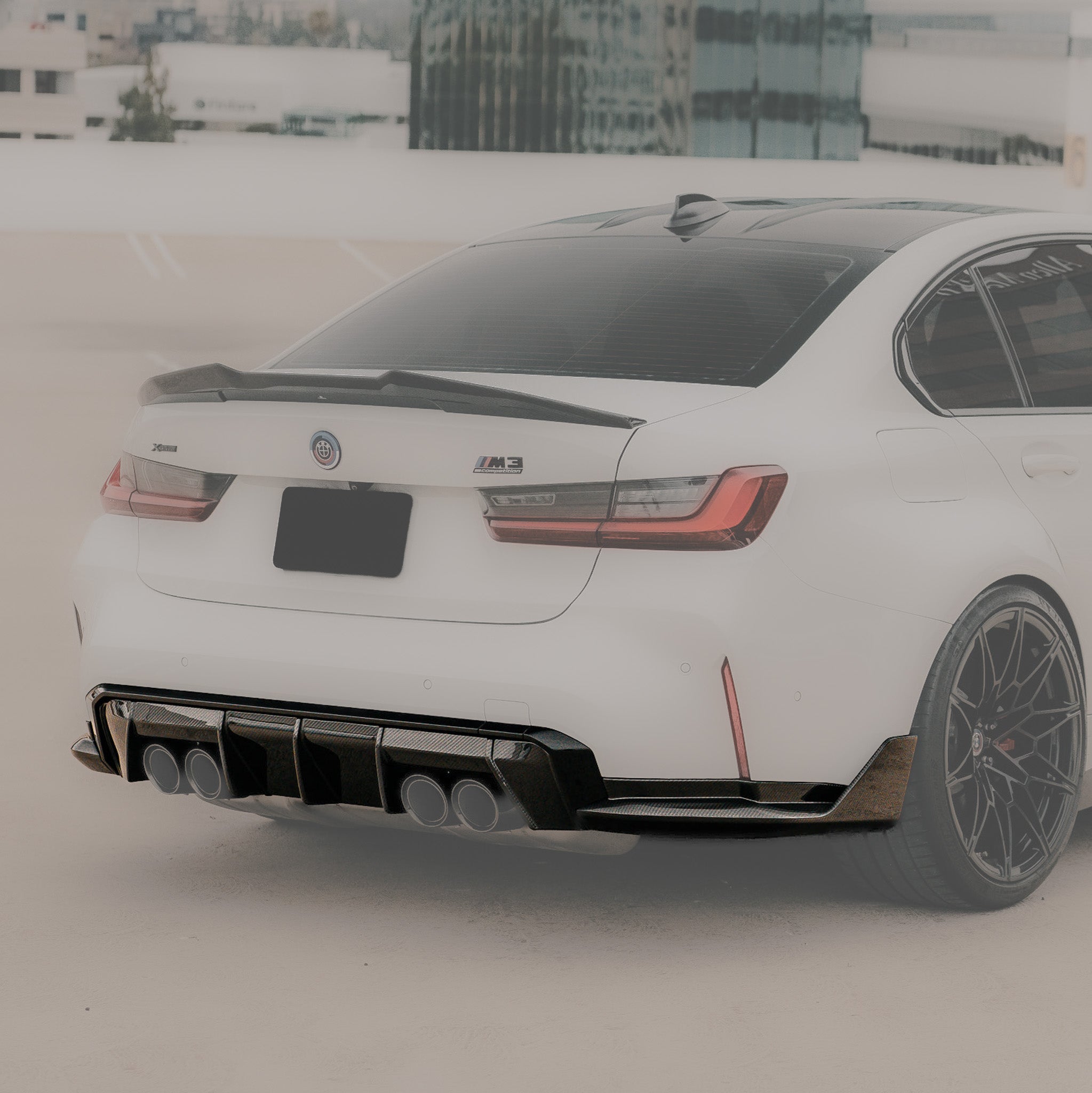 BMW G8X M3 M4 Dry Carbon Fiber Rear Bumper Diffuser Package G80 / G82 ...