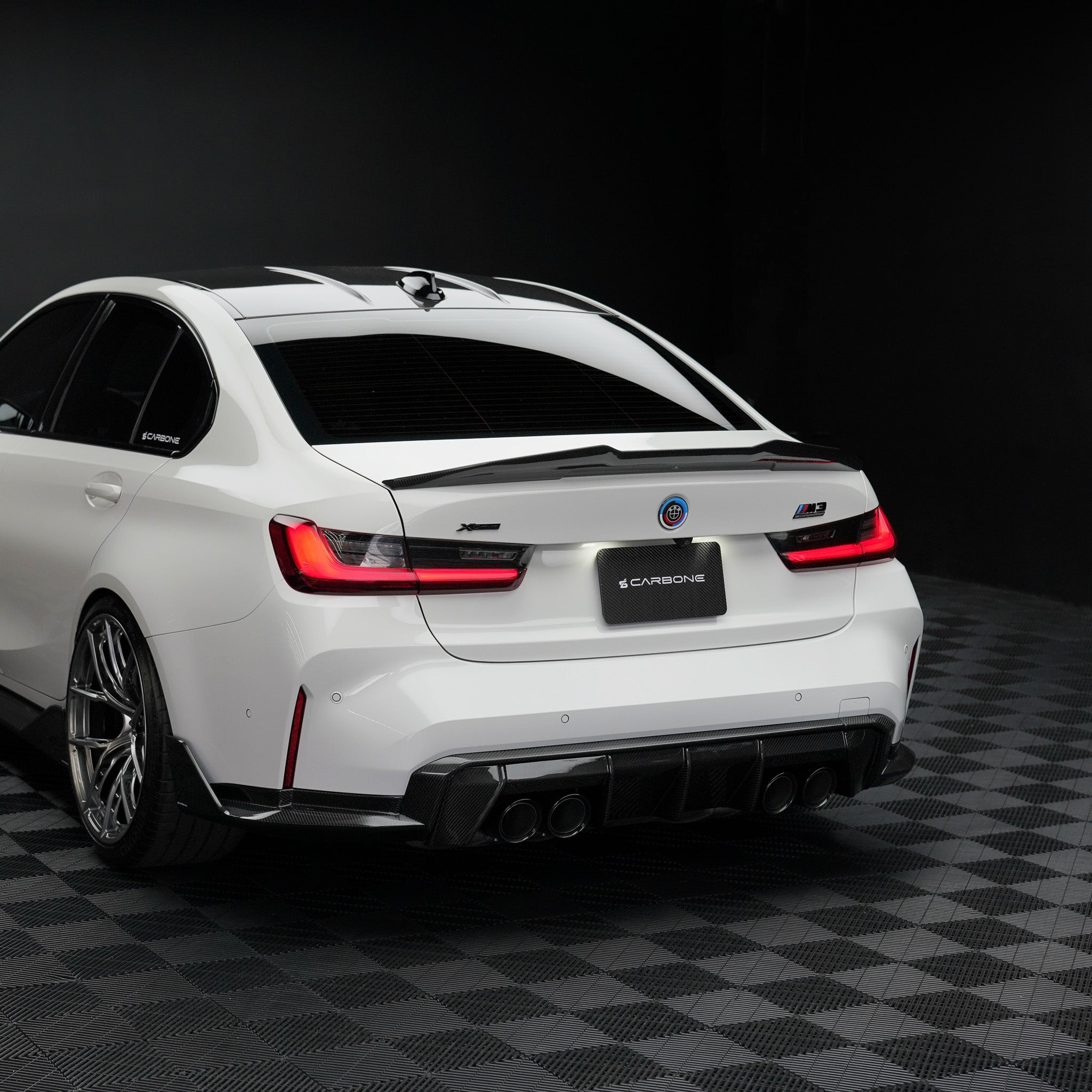 BMW G8X M3 M4 Dry Carbon Fiber Rear Bumper Diffuser Package G80 / G82 ...