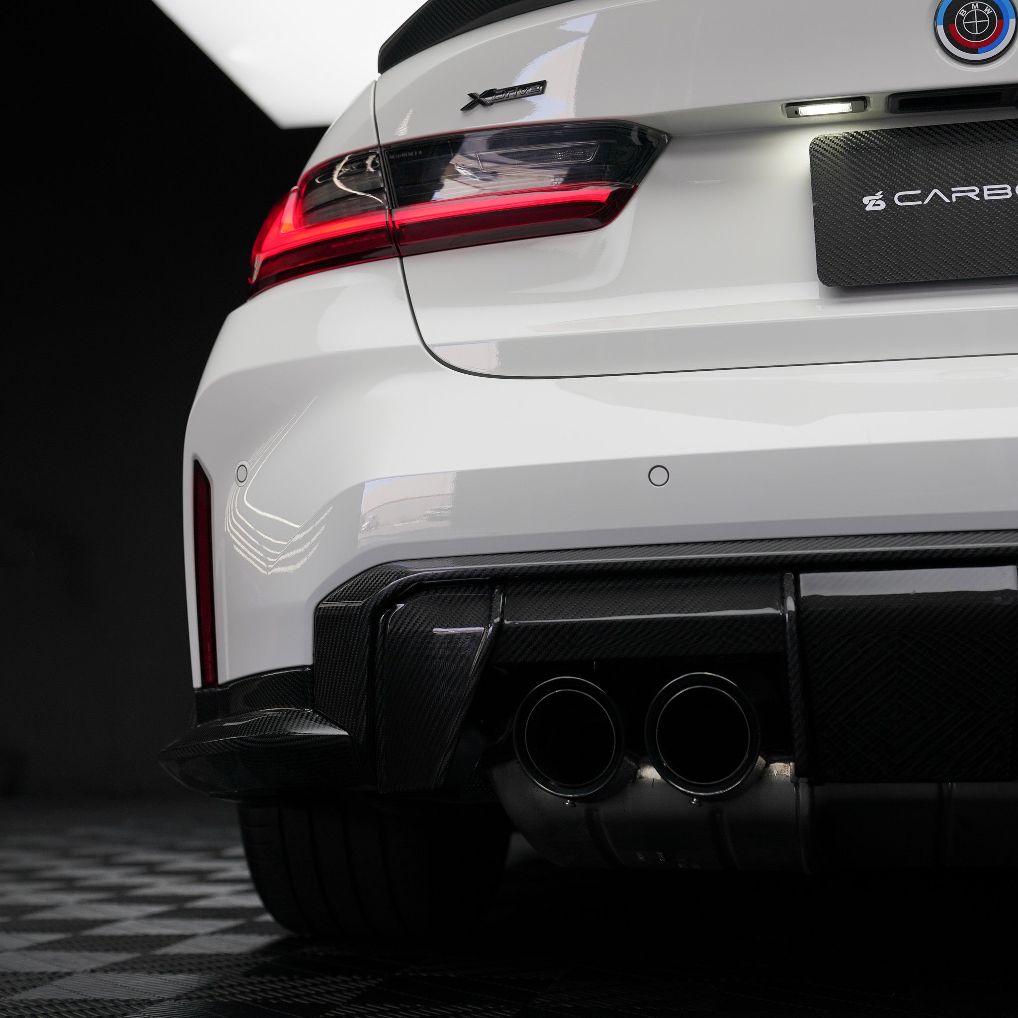 BMW G8X M3 M4 Dry Carbon Fiber Rear Bumper Diffuser Package G80 / G82 ...
