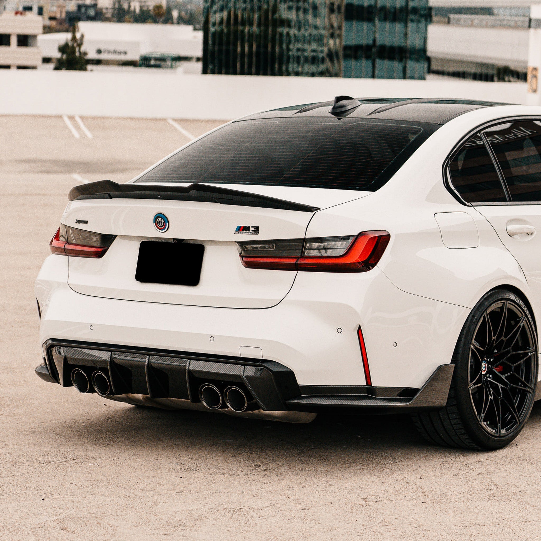 BMW G8X M3 M4 Dry Carbon Fiber Rear Bumper Diffuser Package G80 / G82 ...