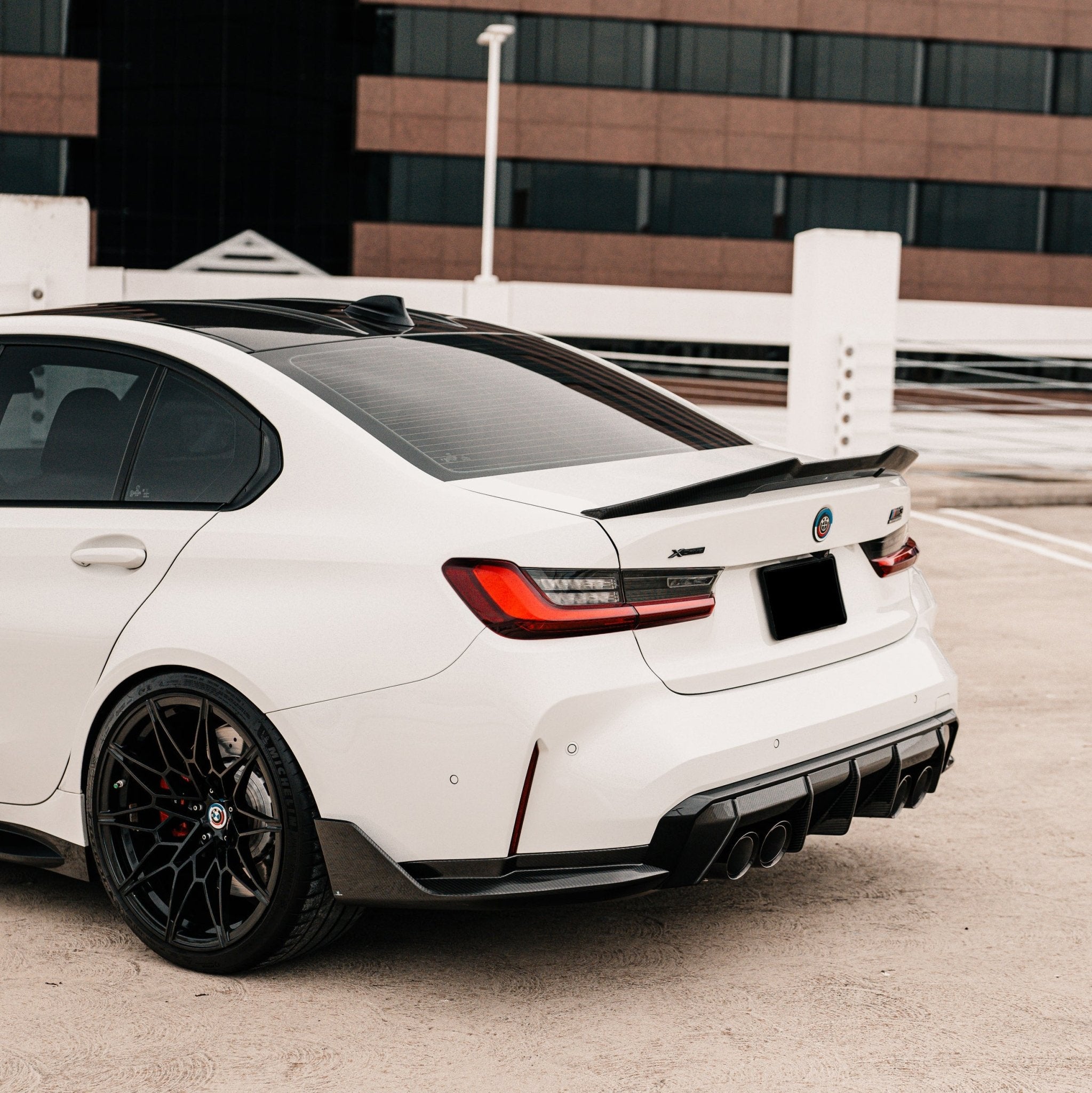 BMW G8X M3 M4 Dry Carbon Fiber Rear Bumper Diffuser Package G80 / G82 ...