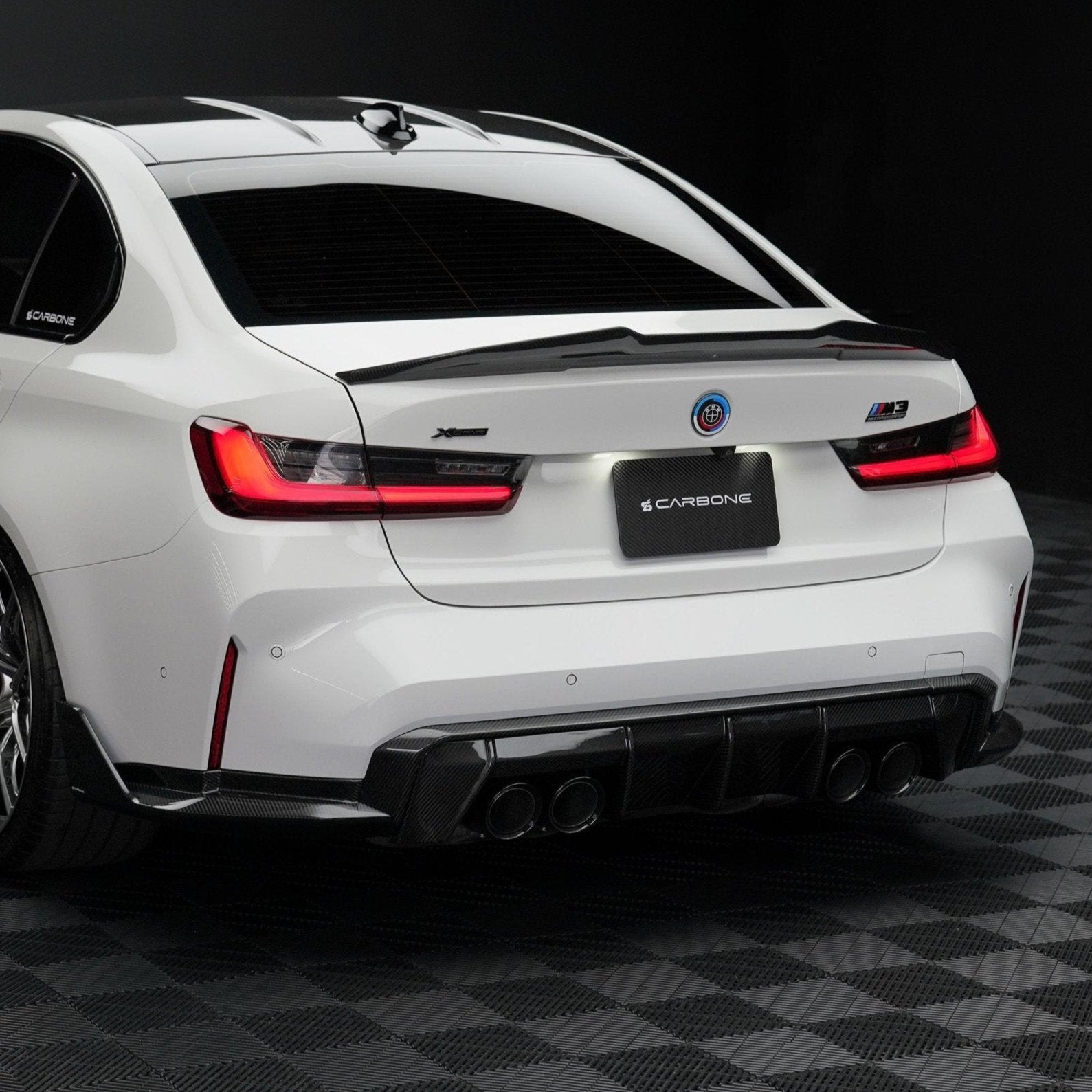 BMW G8X M3 M4 Dry Carbon Fiber Rear Bumper Diffuser Package G80 / G82 ...