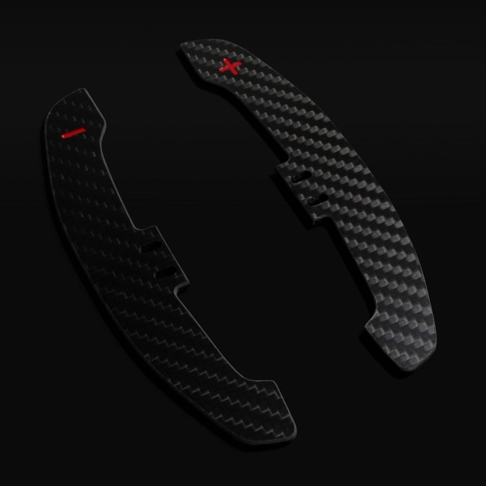CARBONE's V1 Matte Carbon Fiber Paddle Shifter Interchangeable Plates ...