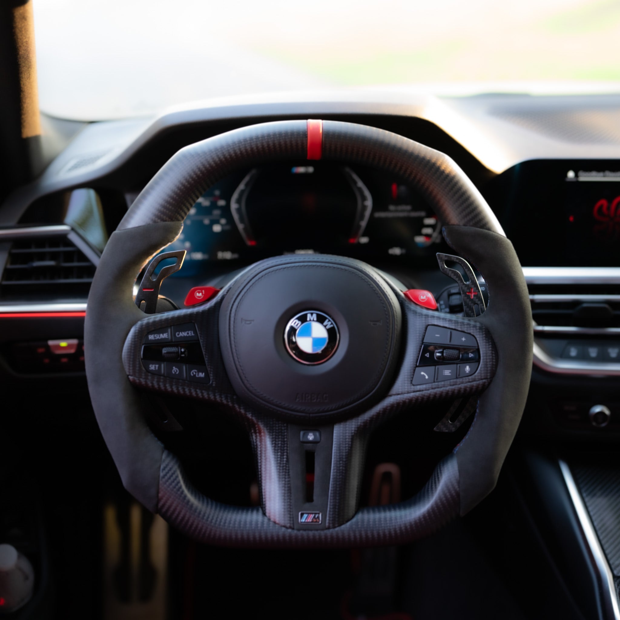 Magnetic Gloss Carbon Fiber Paddle Shifters V2 Upgrade Kit For BMW G Chassis for M2 M3 M4 M5 M8 ...