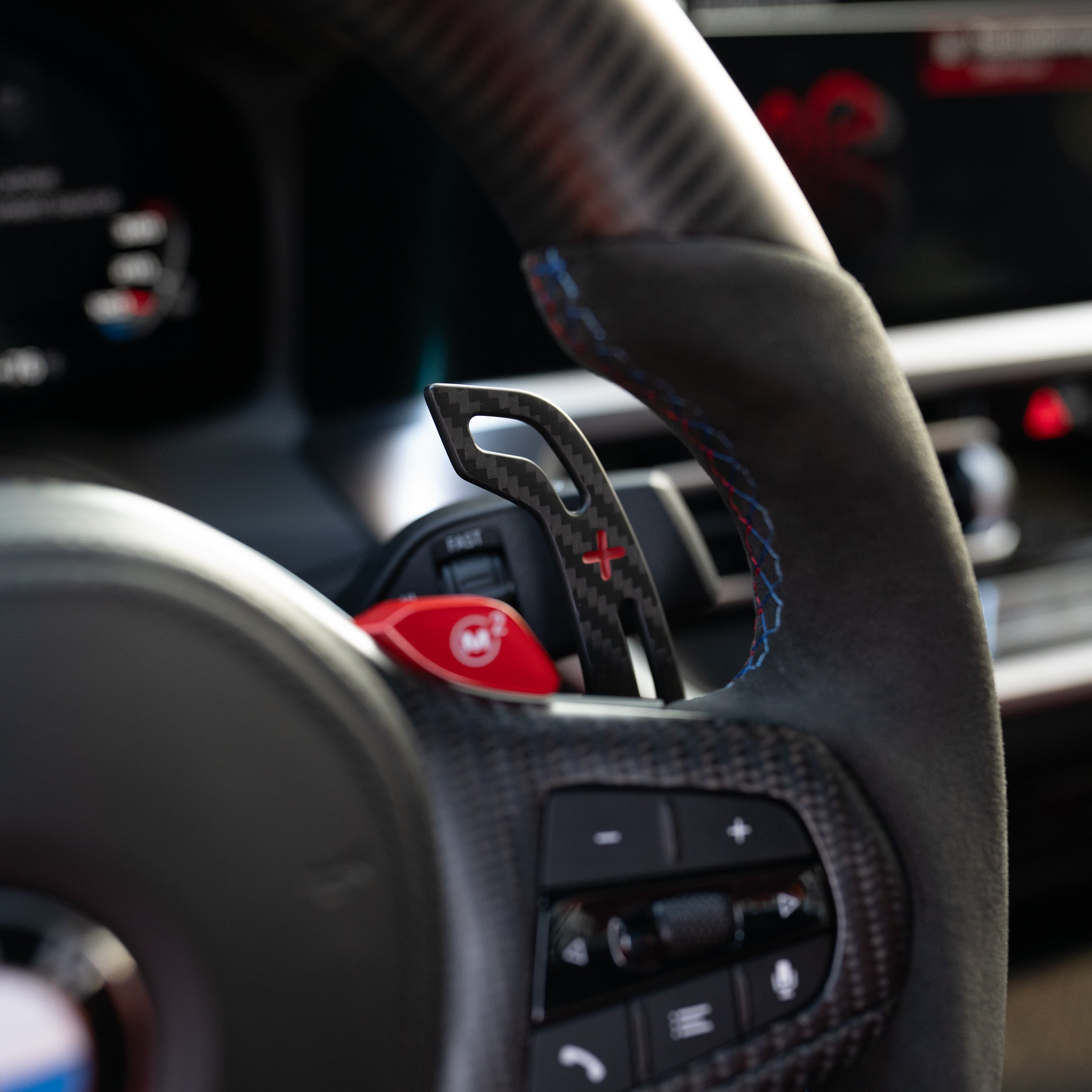 Magnetic Gloss Carbon Fiber Paddle Shifters V2 Upgrade Kit For BMW G Chassis for M2 M3 M4 M5 M8 ...