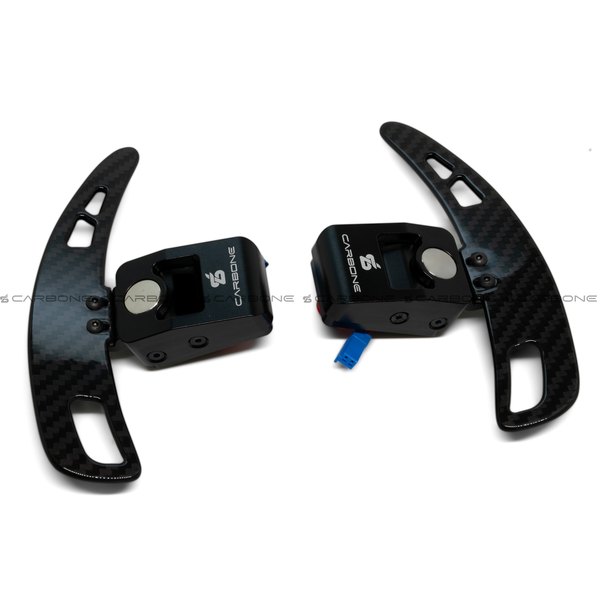 Magnetic Gloss Carbon Fiber Paddle Shifters V4 Upgrade Kit For BMW F C